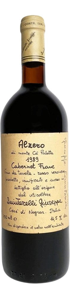 1989 Giuseppe Quintarelli Cabernet Franc Alzero 750ml – SommPicks