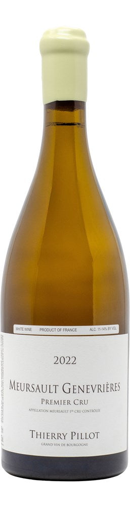 2022 Paul Pillot (Thierry Pillot) Meursault 1er Cru Les Genevrieres 75 ...